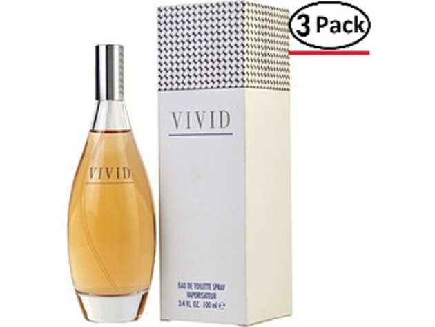 VIVID by Liz Claiborne EDT SPRAY 3.4 OZ for WOMEN(Package Of 3 ...