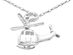 Helicopter Pendant Necklace in Sterling Silver with Chain | StackSocial