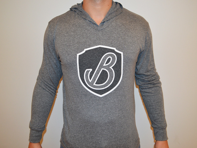 BroBible Premium Gray Shield Hoodie (Extra Large) | StackSocial
