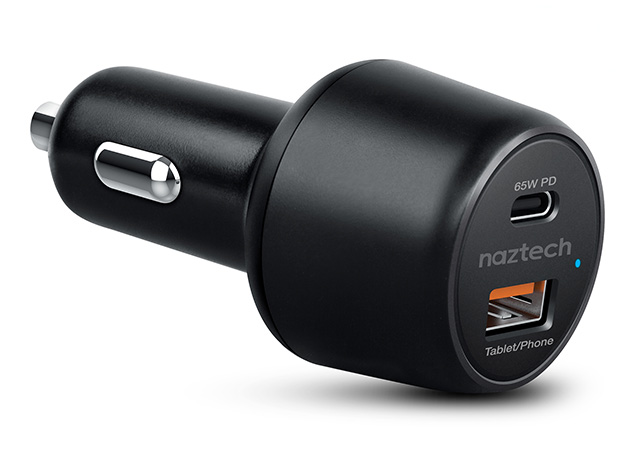 Naztech SpeedMax65 65W PD/18W QC 3.0 Car Charger | StackSocial