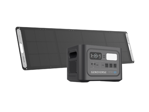 HomePower PRO Solar Generator ONE PRO + 1 Solar Panel (200W) - 1-2 ...