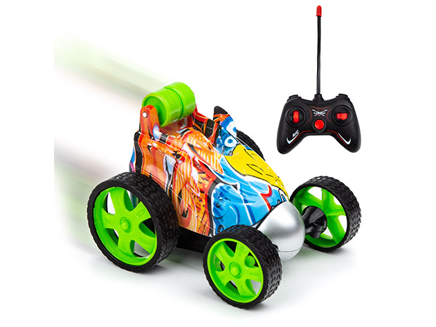 HST RC Mini Twist 360° Stunt Rolling Race Car (Green) | Joyus