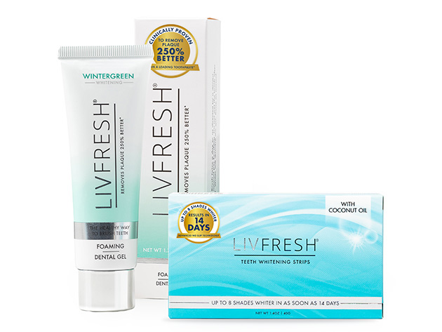 LIVFRESH Molecular Teeth Cleaning & Whitening Starter Bundle | Boing Boing
