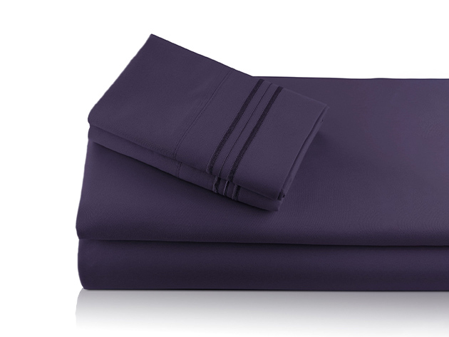 Bali Bamboo Luxury 6-Piece Plum Sheet Set (King) | theChive University