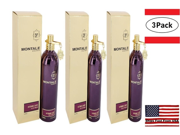3 Pack Montale Intense Café by Montale Eau De Parfum Spray 3.4 oz for ...