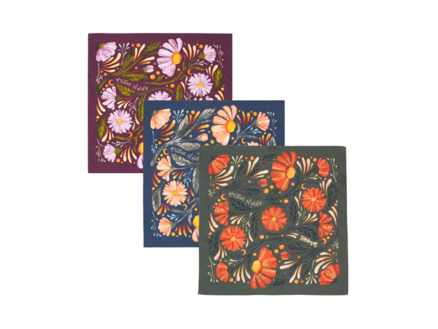 The Wildflower Bundle | 3 Furoshiki Wraps | StackSocial