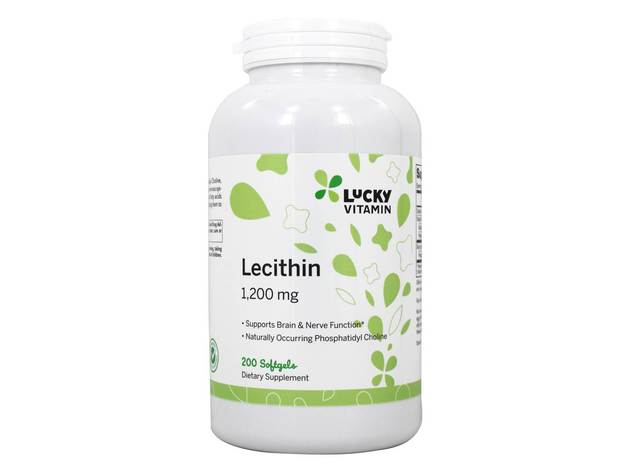 LuckyVitamin - Lecithin Brain & Nerve Support 1200 mg. - 200 Softgels ...