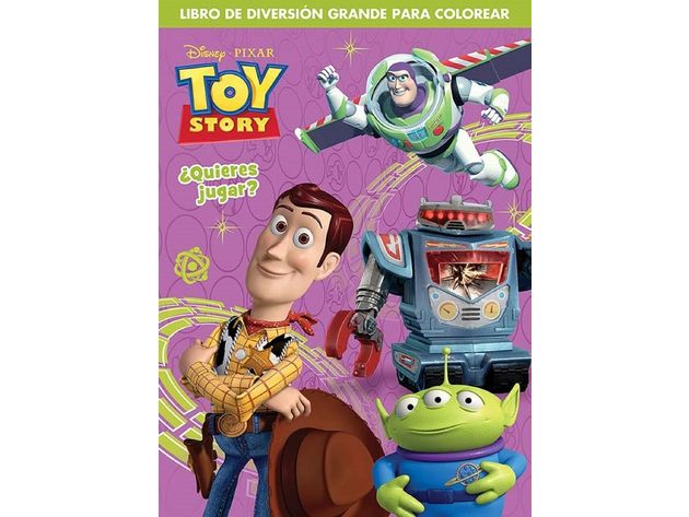 Toy Story Spanish 96 pg. Coloring Book - "Quieres Jugar?" | StackSocial