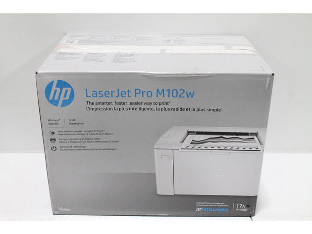 HP M102w LaserJet Pro Wireless High Resolution Paper Printed Laser ...
