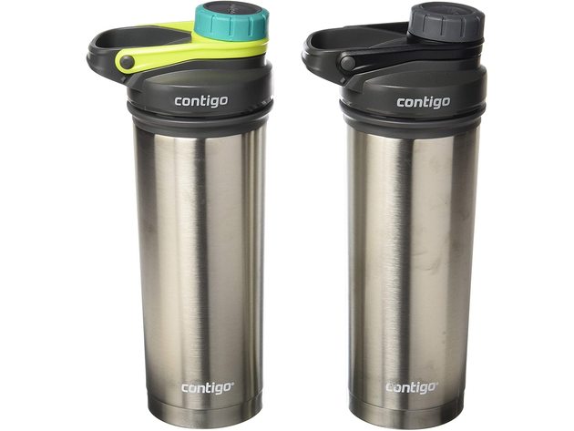 Contigo 2013637 Shake & Go Fit Stainless Steel Shaker Bottle, 24 oz ...