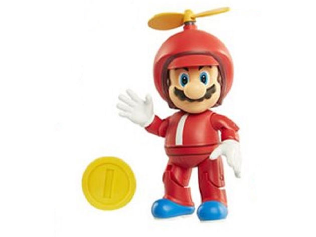 Action Figure Toy - World Of Nintendo - Propeller Mario - 4 Inch - Wave ...