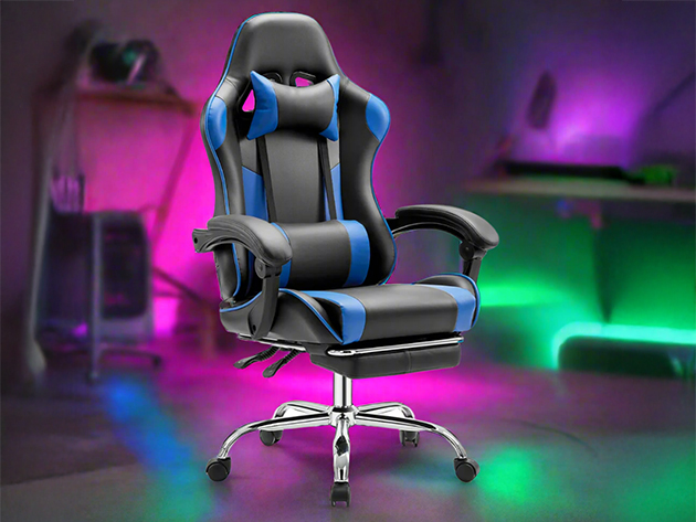 Dragon X2 Gaming Chair with Lumbar Support & Foot Rest | StackSocial