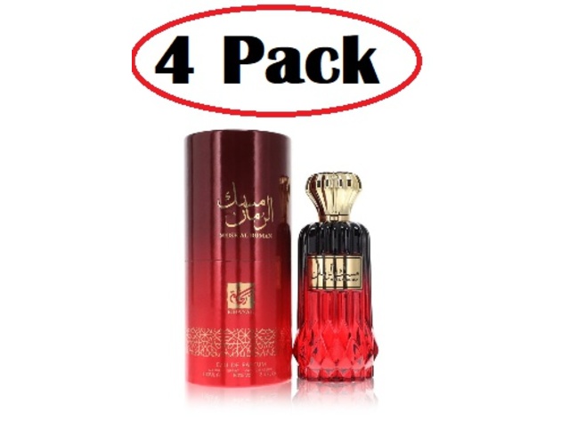 4 Pack of Musk Al Roman by Rihanah Eau De Parfum Spray (Unisex) 3.4 oz ...