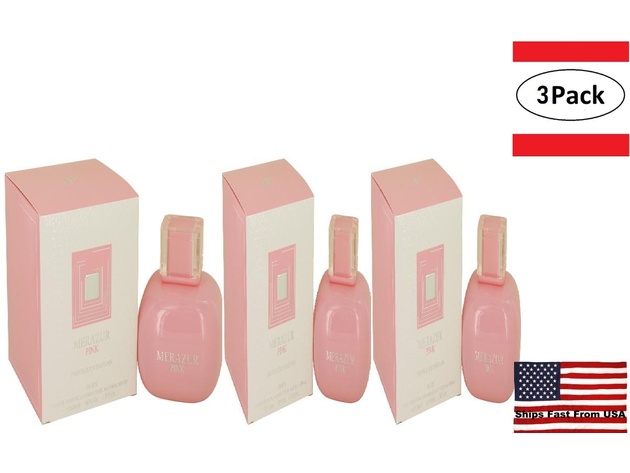3 Pack Merazur Pink by Merazur Eau De Parfum Spray 3.3 oz for Women ...