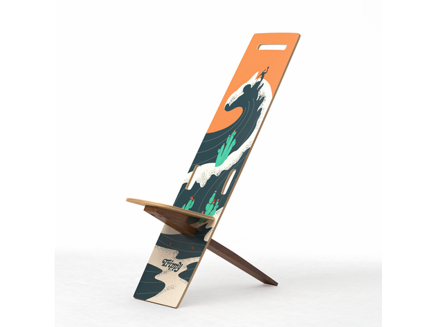 Santa Vaquera 34" Mid Back Adventure Chair | Black Enterprise