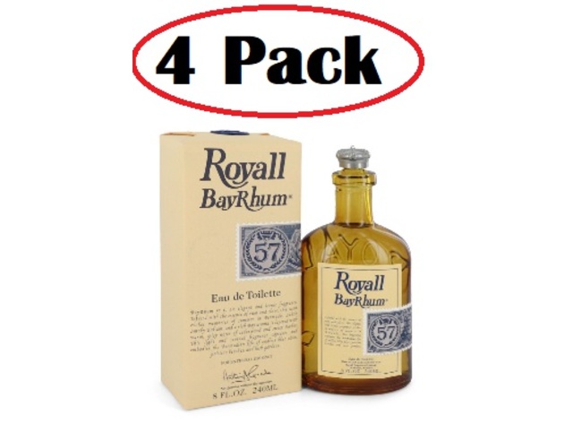 4 Pack of Royall Bay Rhum 57 by Royall Fragrances Eau De Toilette 8 oz ...