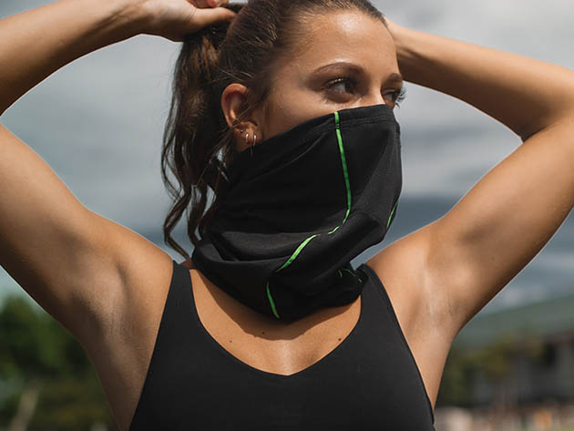 GuardeX Anti-Viral/Anti-Bacterial Neck Gaiter with ProteX Filters ...