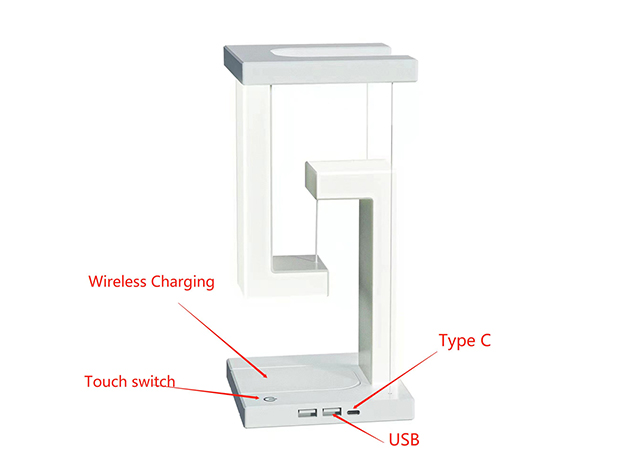 Magic Floating Lamp with Wireless Charging | theChive University