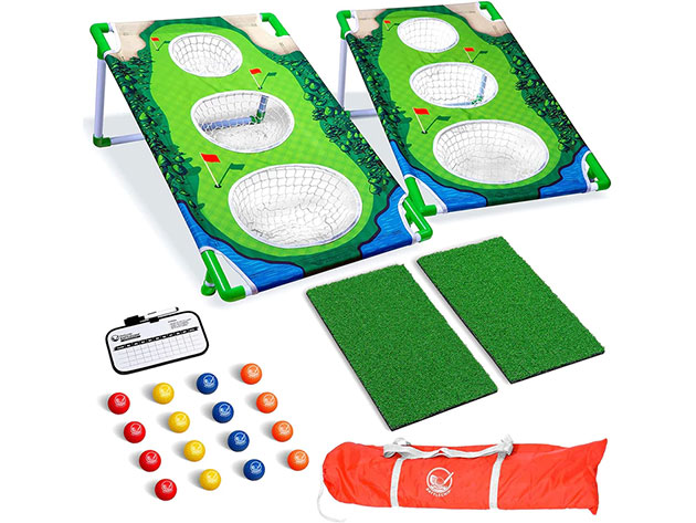 Battle Chip Backyard Golf Cornhole Game | InsideNova