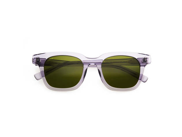 The East Sunglasses Transparent Plum / Military Green | theChive University