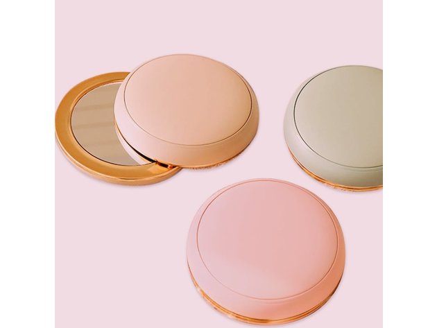 Macaron Cute Power Bank / Hand Warmer with Mirror Beige | Gadget Hacks