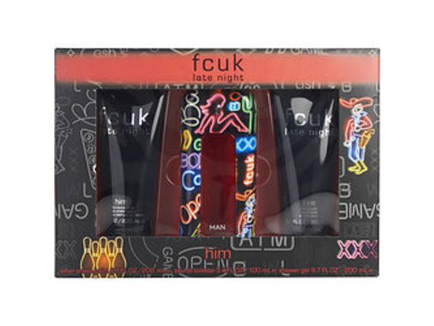 FCUK LATE NIGHT by French Connection EDT SPRAY 3.4 OZ & AFTERSHAVE BALM ...