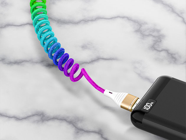 Rainbow Spring Charging Cable | Android Authority