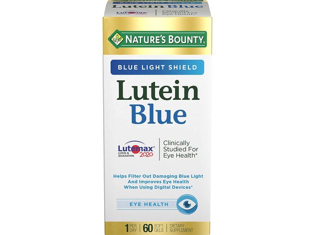 Nature's Bounty Lutein Blue Eye Health Supplements with Vitamin A and ...