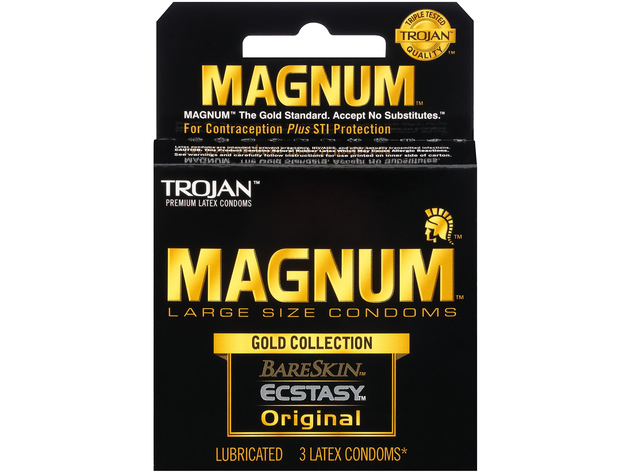 MAGNUM Gold Collection Condoms, Larger Than Standard Condoms for Extra ...