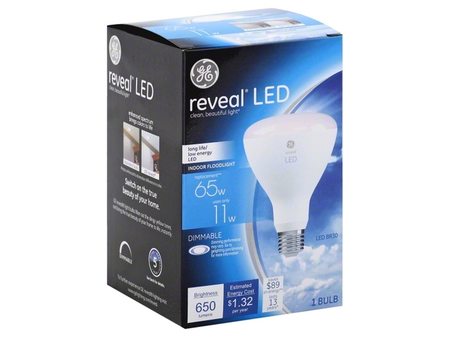 GE 45686 Dimmable R20 Shape Medium Base LED Light Bulb, 25000 Life Hrs ...