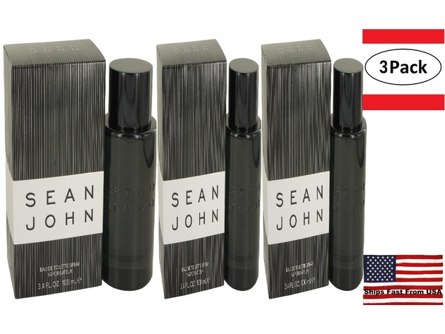 3 Pack Sean John by Sean John Eau De Toilette Spray 3.4 oz for Men ...