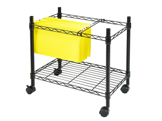 Costway Metal Rolling File Cart for Letter Size and Legal Size Folder ...