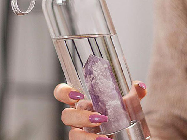 Pure Essence Natural Stone-Infused Water Bottle | Joyus