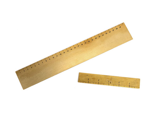 Brass Ruler 12" & 6" Set | Raw Story Shop