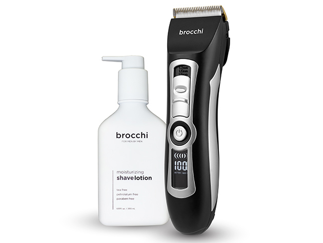 Brocchi Men Grooming Trimmer & Shave Lotion Set | Joyus