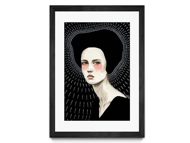 Framed Print Black "Freda" by Sofia Bonati | Raw Story