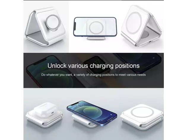 3 in 1 Foldable Magnetic Wireless Charger for iPhone | theChive University