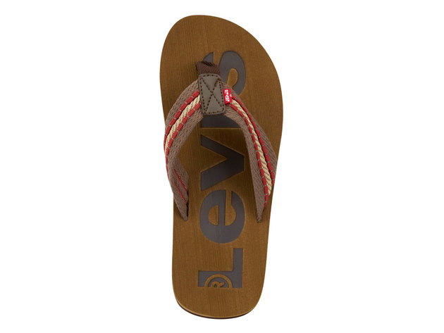 Levi's Mens Kyle Casual J Flip-Flop Sandal Shoe - 7 M Brown | Joyus