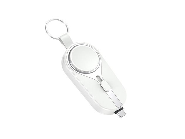 iCharge Nano 2000mAh Keychain USB-C Power Bank & Apple Watch Charger ...