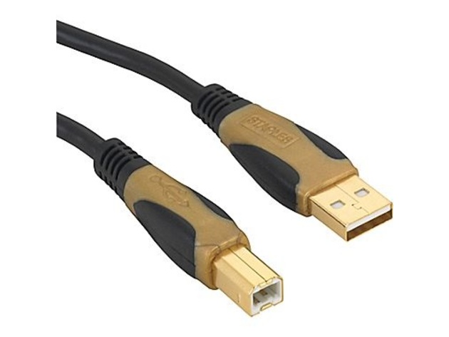 Staples 7' Gold Series Computer USB to Printer A/B USB Cable | StackSocial