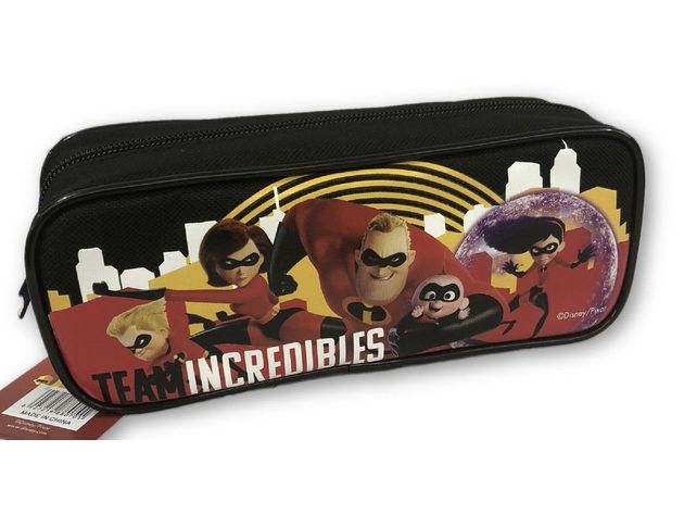 Pencil Case - Incredibles - Black - w Zipper | StackSocial