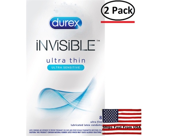 ( 2 Pack ) Durex Invisible 8 Pack | StackSocial