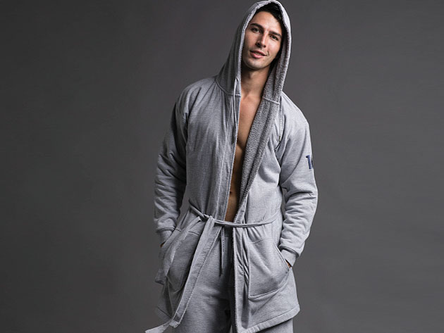 DudeRobe: Luxury Men's Hooded Bathrobe | StackSocial