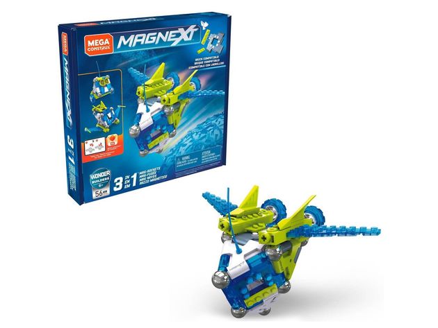Mega Construx Magnext 3-in-1 Mag-Racers Construction Set with Magnets ...