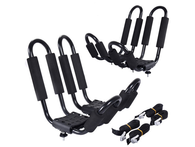 Costway 2 Pair Canoe Boat Kayak Car SUV Truck Top Roof Rack Mount ...