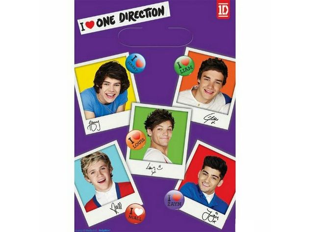 One Direction 1D Plastic Loot Bags Favor Sacks Gift Zayn Harry Liam ...