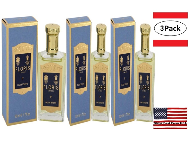 3 Pack Floris JF by Floris Eau De Toilette Spray 1.7 oz for Men ...