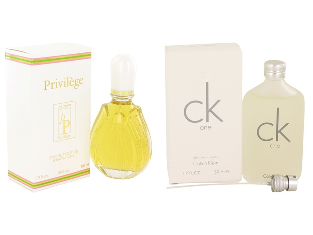 Gift set PRIVILEGE by Privilege EDT Spray 3.4 oz And CK ONE EDT Pour ...