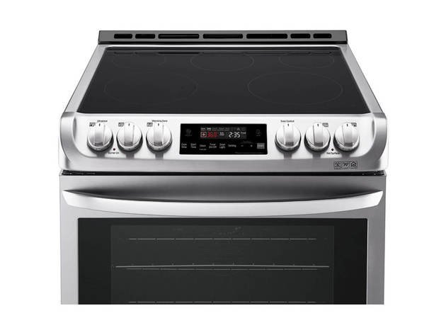 LG LSE4611ST 6.3 Cu. Ft. Stainless Slide-In Electric Convection Range ...