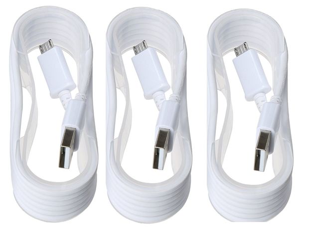 Samsung 5ft. Sync Charge Micro USB Data Cable, 3 Pack, White | Gadget Hacks
